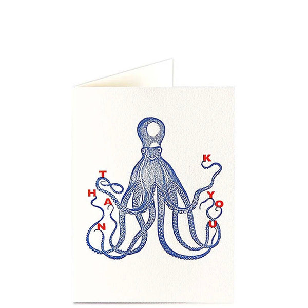 Archivist Gallery Thank You Octopus Notelet Card | Natural Supply Co