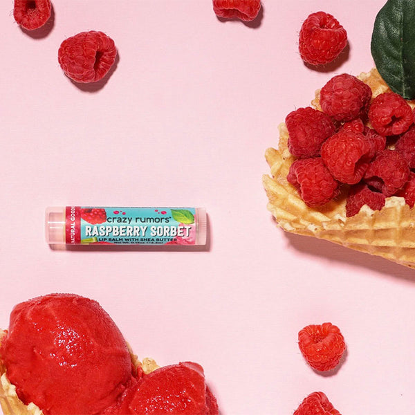 Crazy Rumours Lip Balm - Raspberry Sorbet | Natural Supply Co Geelong