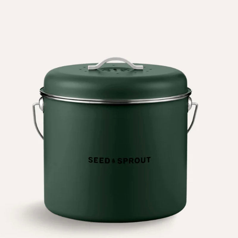 Seed & Sprout Compost Bin | Zero Waste Kitchen Essentials - Natural ...