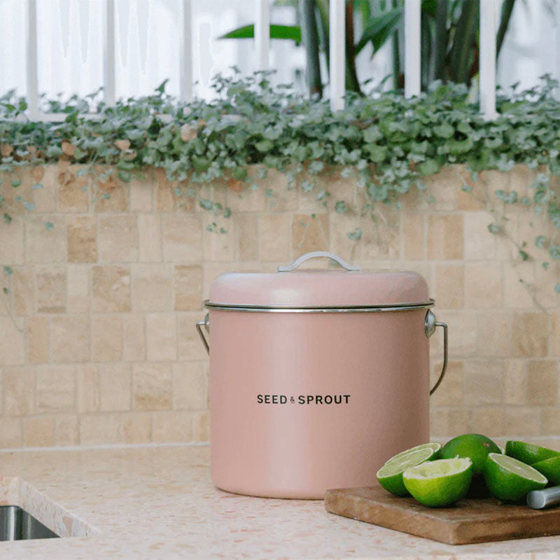 Seed & Sprout Compost Bin | Zero Waste Kitchen Essentials - Natural ...